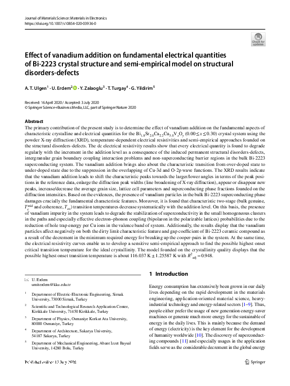 (PDF) Effect of vanadium addition on fundamental electrical quantities ...