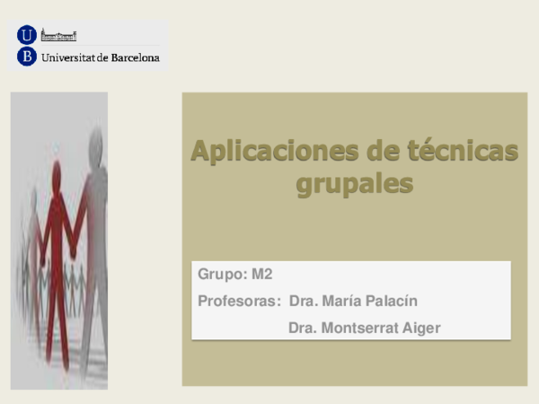 (PDF) Aplicaciones de técnicas grupales