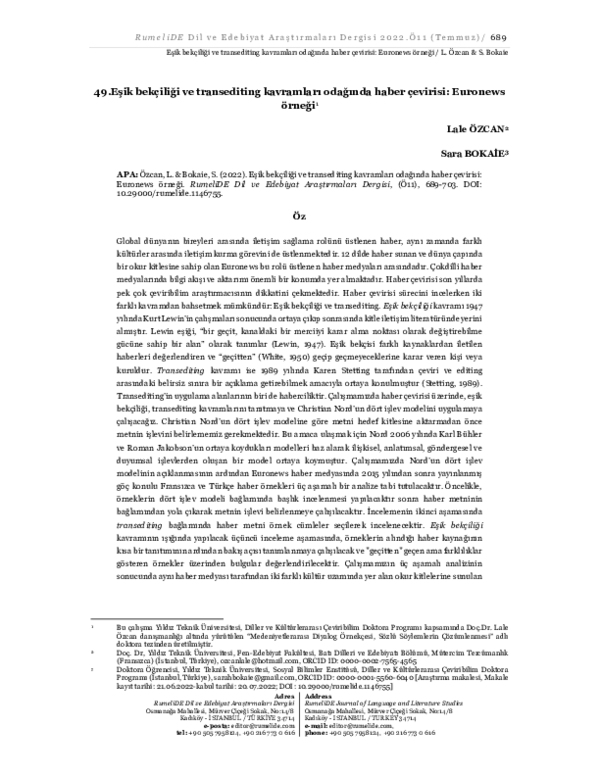 (PDF) News Translation in the light of Gatekeeping and Transediting: a ...