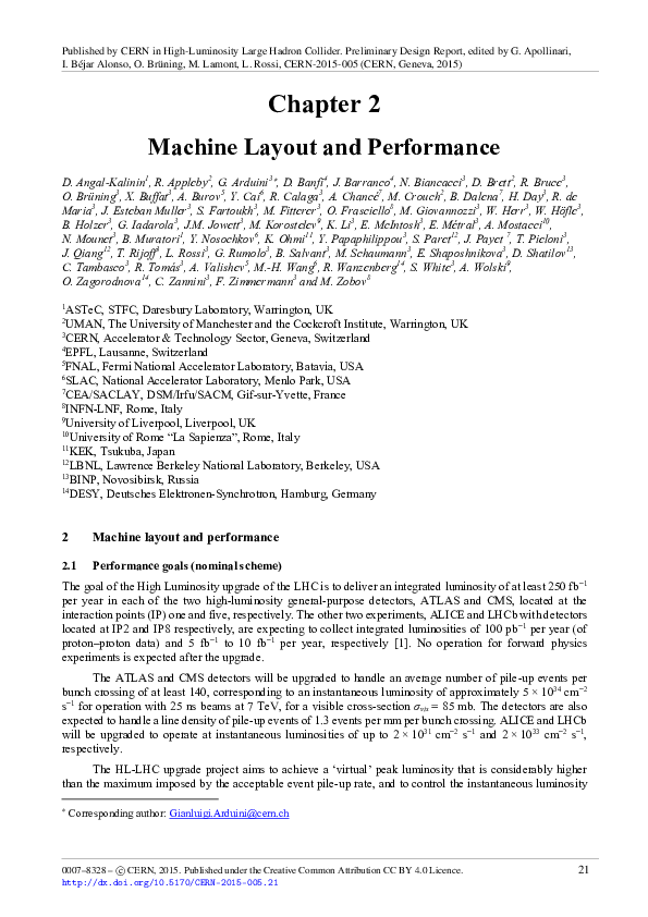 (PDF) Chapter 2: Machine layout and performance