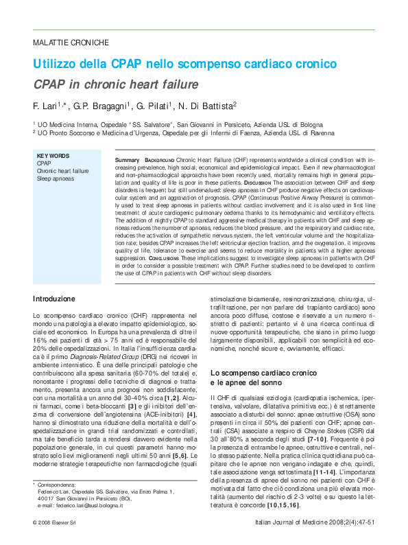 (PDF) CPAP in chronic heart failure
