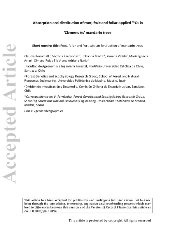 (PDF) Absorption and distribution of root, fruit, and foliar‐applied ...