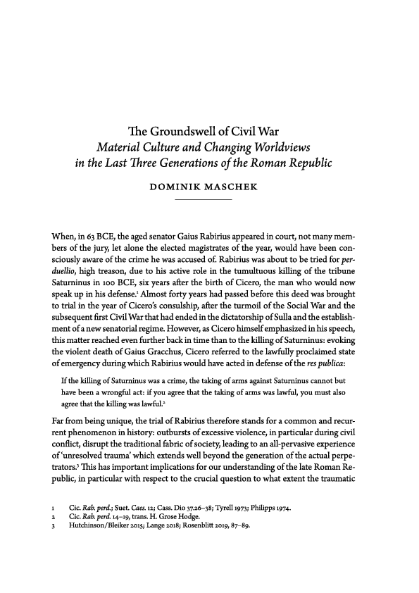 (PDF) Maschek, D. 2023. The Groundswell of Civil War: Material Culture ...