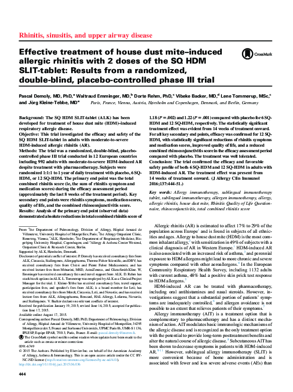 (PDF) Rhinitis , sinusitis , and upper airway disease Effective ...