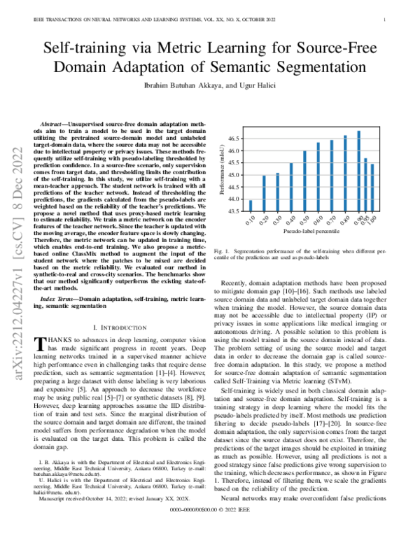 (PDF) Self-training via Metric Learning for Source-Free Domain ...