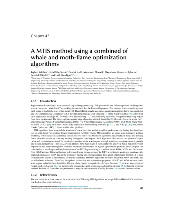 (PDF) A MTIS method using a combined of whale and moth-flame optimization algorithms | Ahmadreza ...