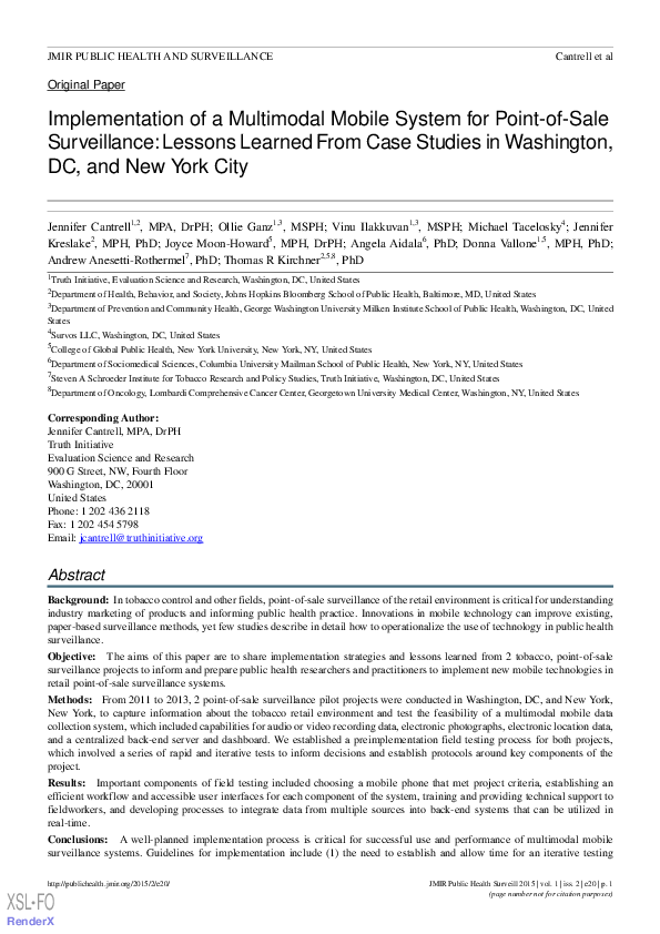 (PDF) Multimodal Mobile Surveillance for Retail