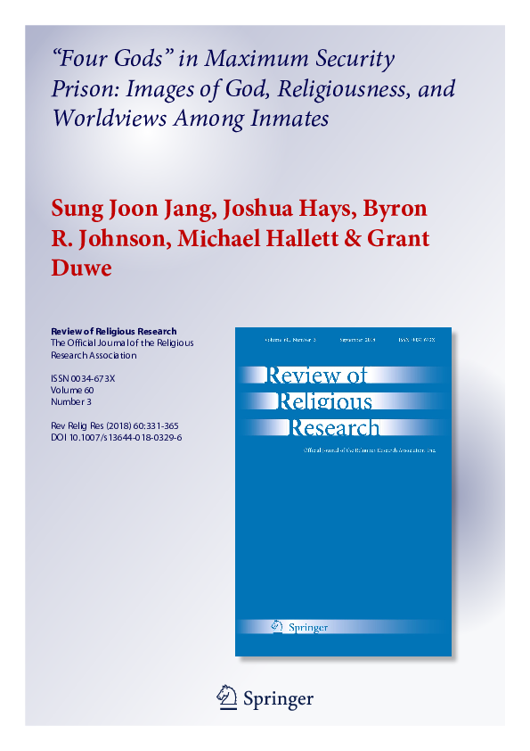 (PDF) “Four Gods” in Maximum Security Prison: Images of God ...