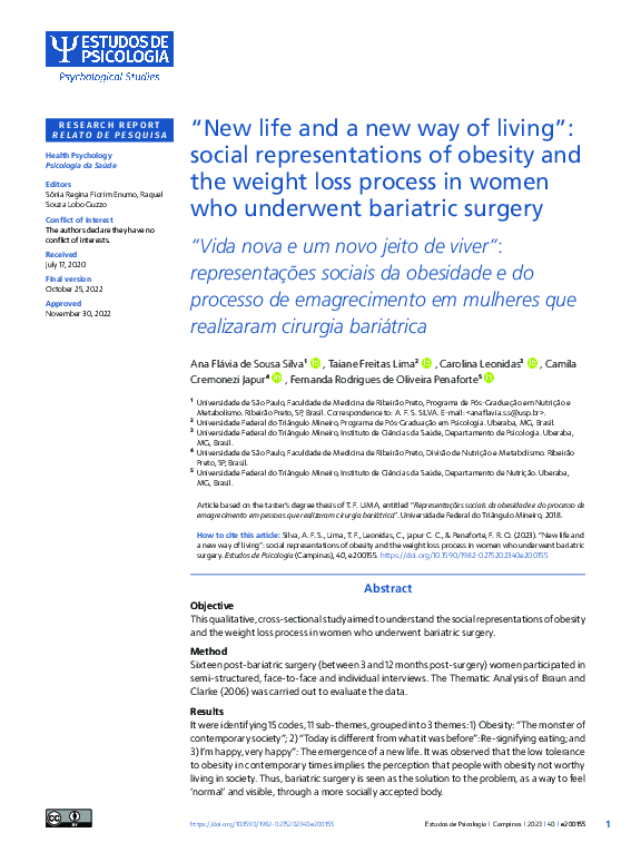(PDF) “New life and a new way of living”: social representations of ...