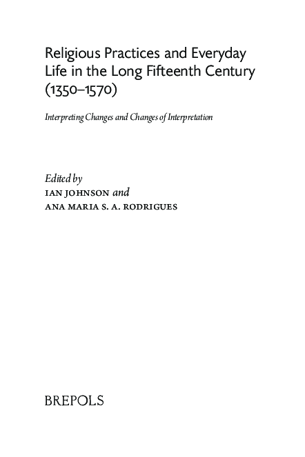 (PDF) Religious Practices of the Canons Regular of St Augustine in the ...