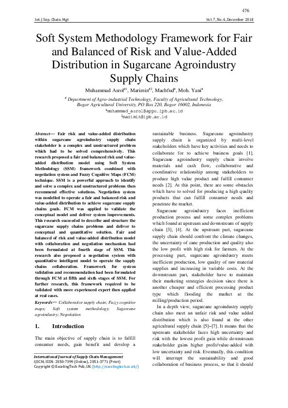 (PDF) Soft System Methodology Framework for Fair and Balanced of Risk ...