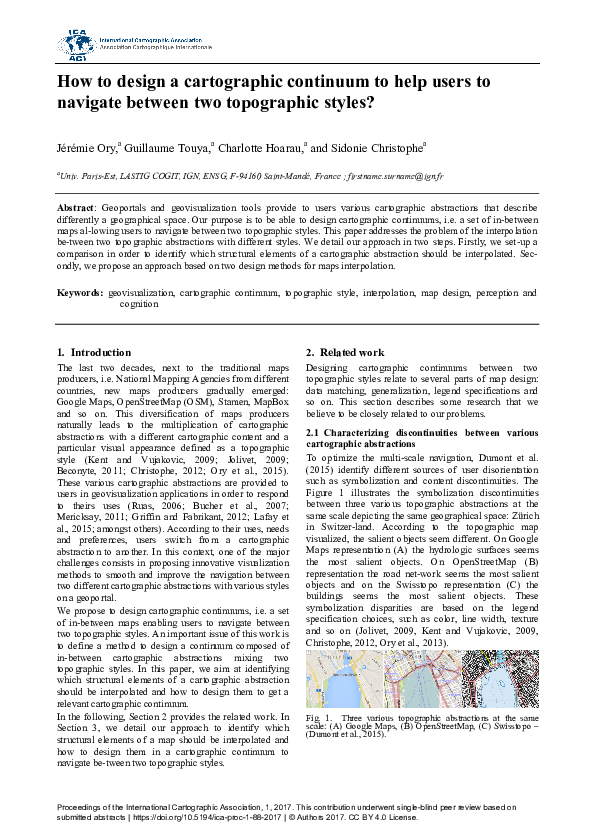 (PDF) How to design a cartographic continuum to help users to navigate ...