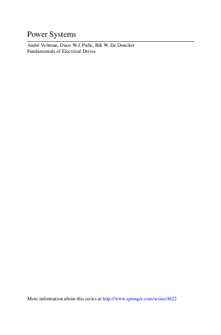 (PDF) Fundamentals of Electrical Drives