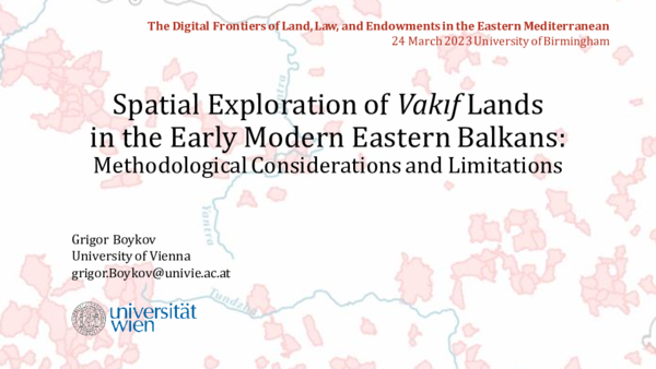 (PDF) Spatial Exploration of Vakıf Lands in the Early Modern Eastern ...