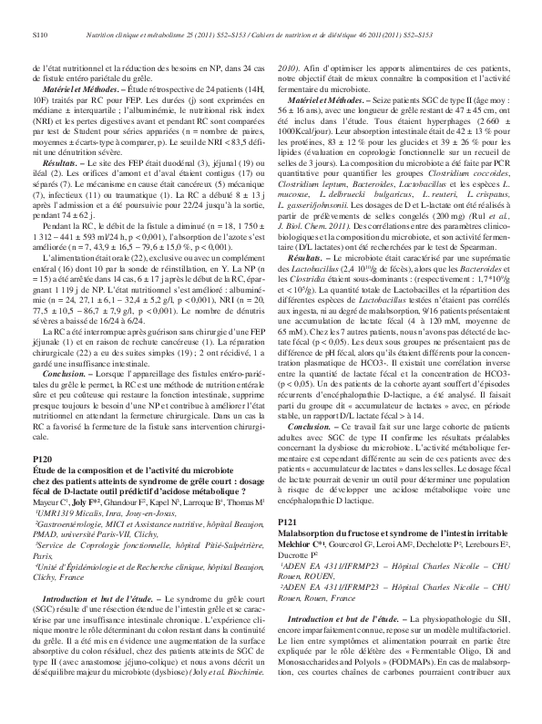 (PDF) P120 Étude de la composition et de l’activité du microbiote chez ...