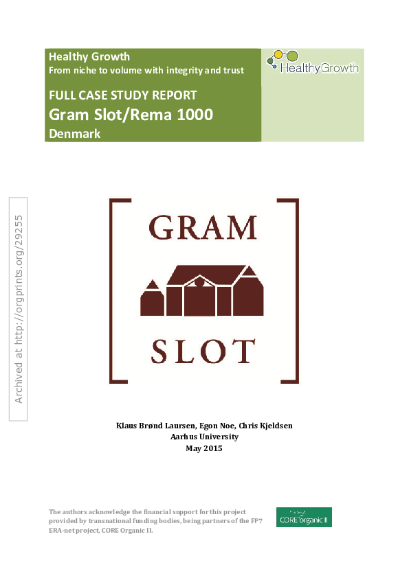 (PDF) Full case study report: Gram Slot/Rema1000 - Denmark | Klaus ...