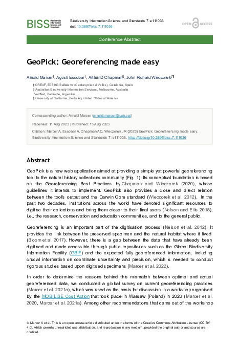 (PDF) GeoPick: Georeferencing Made Easy