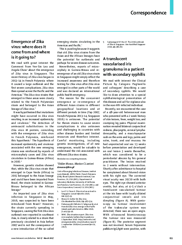 (PDF) A translucent vascularised iris granuloma in a patient with ...