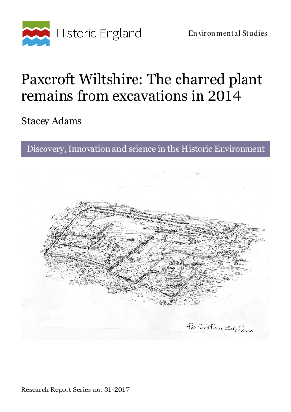 (PDF) Paxcroft Wiltshire - The Charred Plant Remains from Excavations in