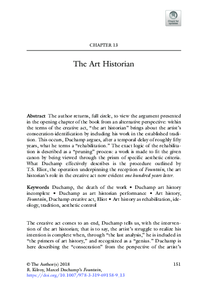 (PDF) The Art Historian's Role in Artistic Canon