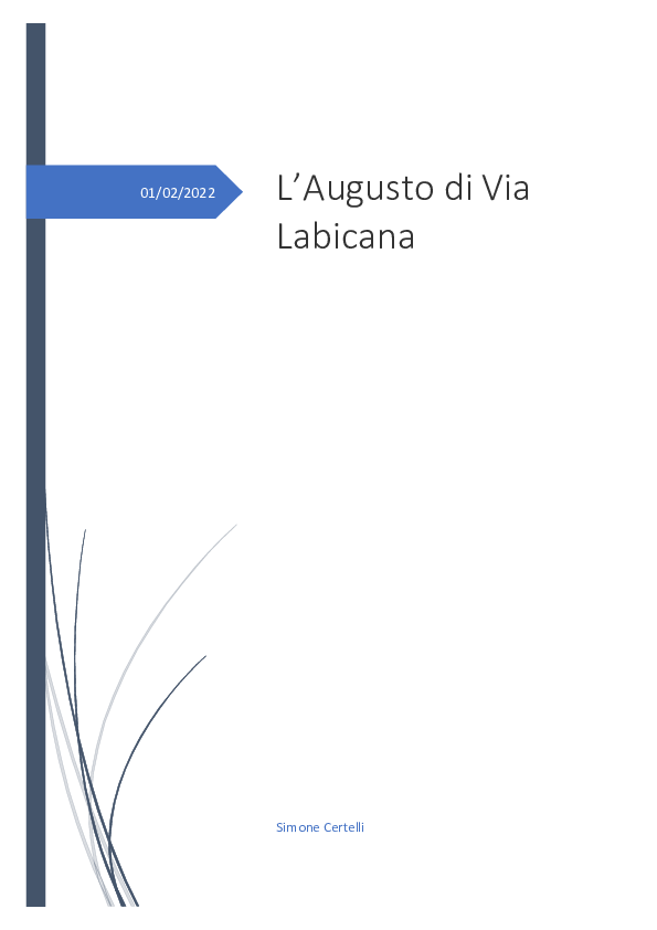 (PDF) La Via Labicana: un inquadramento topografico