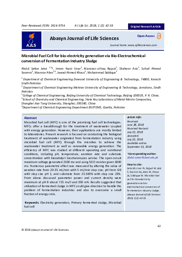 (PDF) Microbial Fuel Cell for bio-electricity generation via Bio ...