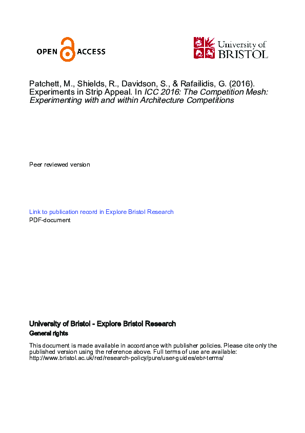 (PDF) Experiments in Strip Appeal