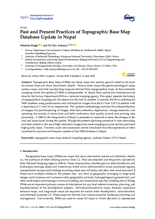 (PDF) Past and Present Practices of Topographic Base Map Database ...