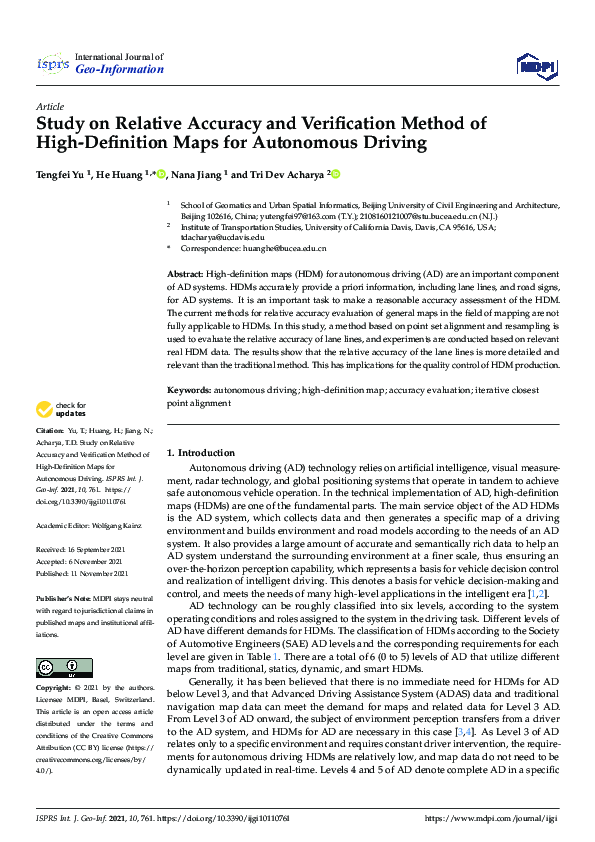 (PDF) Study on Relative Accuracy and Verification Method of High ...
