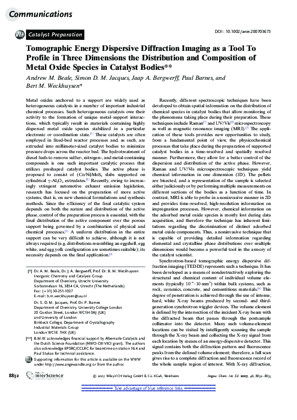 (PDF) Tomographic Energy Dispersive Diffraction Imaging as a Tool To Profile in Three Dimensions ...