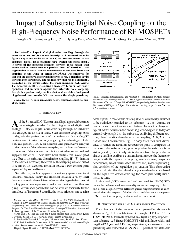 (PDF) Impact of Substrate Digital Noise Coupling on the High-Frequency ...
