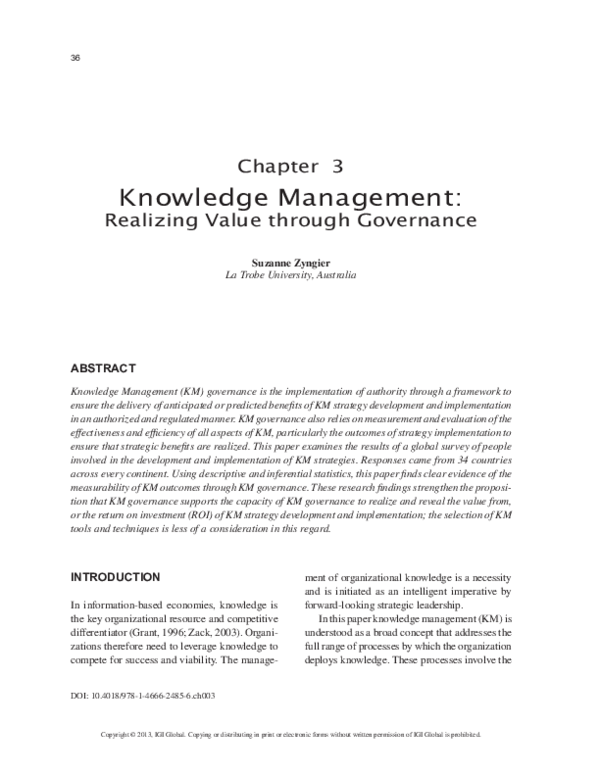 (PDF) Knowledge Management