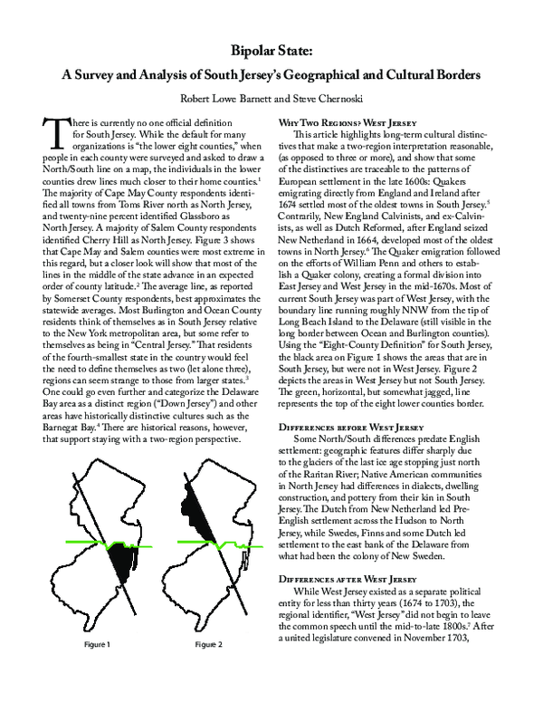 (PDF) Bipolar State: A Survey and Analysis of South Jersey's ...