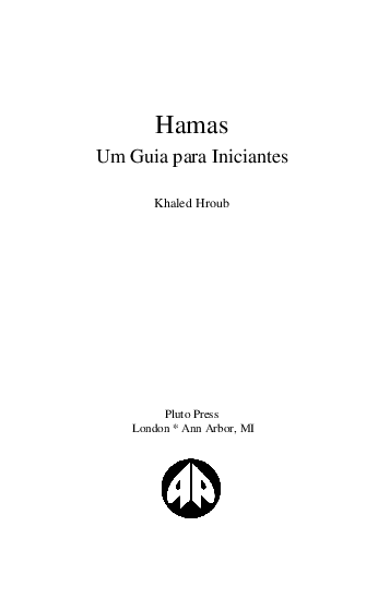 (PDF) Hamas - Um Guia para Iniciante (Khaled Hroub)