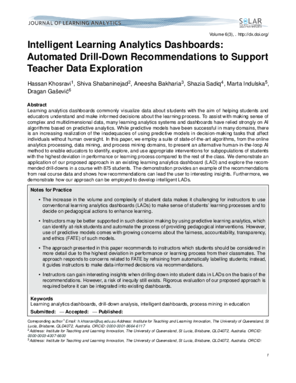 (PDF) AI-Enhanced Learning Analytics for Educators