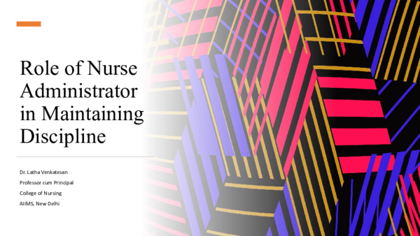 (PPT) Role of Nurse Administrator in maintaining Discipline