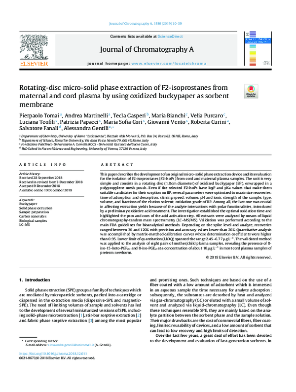 (PDF) Rotating-disc micro-solid phase extraction of F2-isoprostanes ...