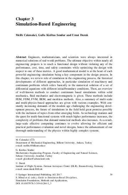 (PDF) Simulation-Based Engineering