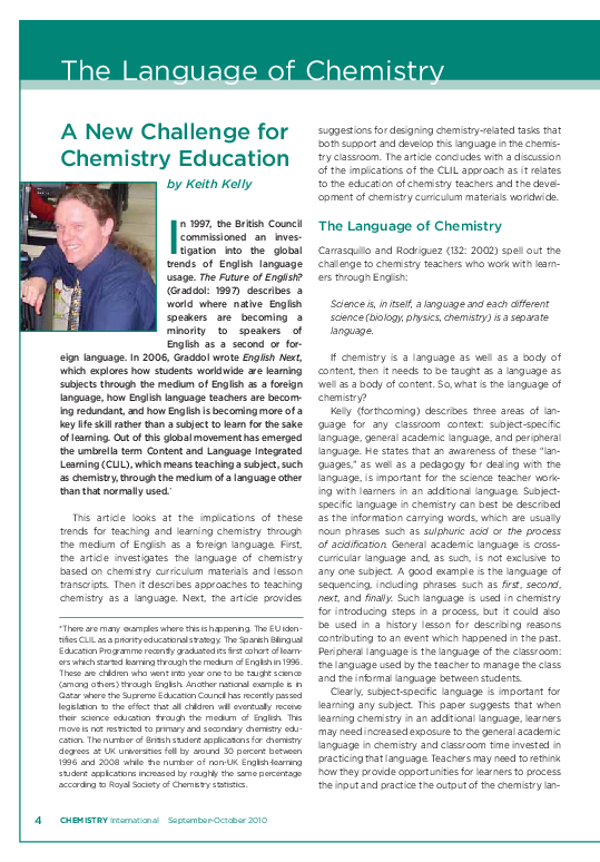 (PDF) A New Challenge for Chemistry Education