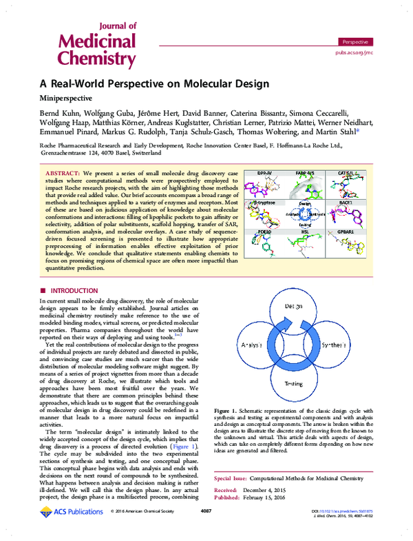 (PDF) A Real-World Perspective on Molecular Design