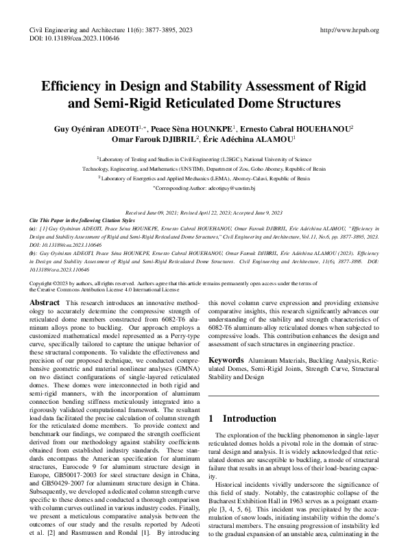 (PDF) Efficiency in Design and Stability Assessment of Rigid and Semi ...