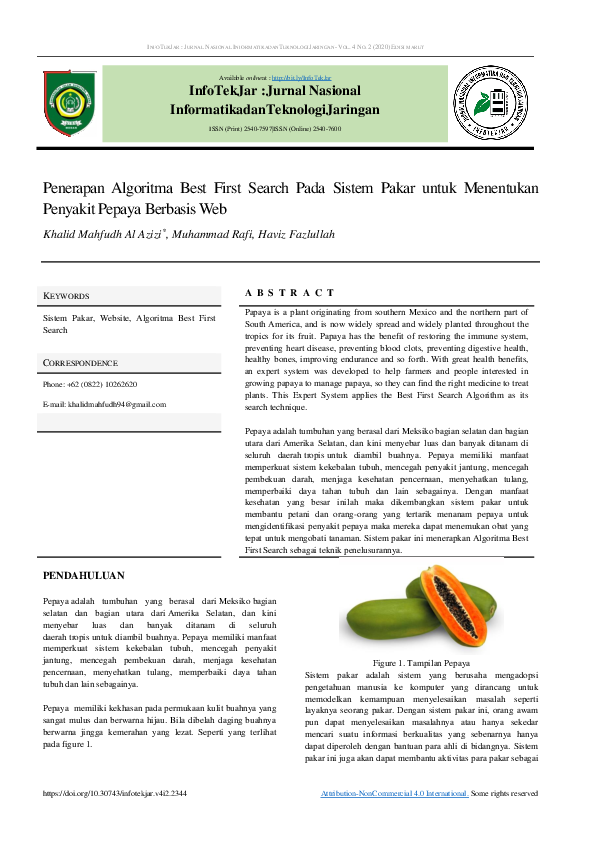 (PDF) Penerapan Algoritma Best First Search Pada Sistem Pakar untuk ...