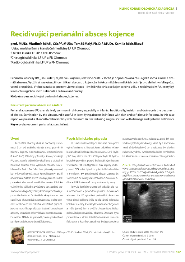 (PDF) Recurrent perianal abscess in a infant