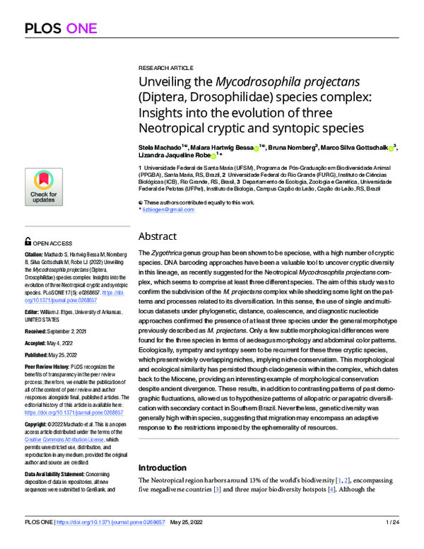 (PDF) Unveiling the Mycodrosophila projectans (Diptera, Drosophilidae ...