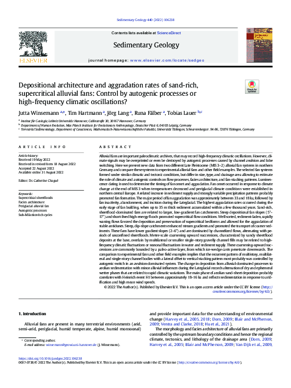 (PDF) Depositional architecture and aggradation rates of sand-rich ...
