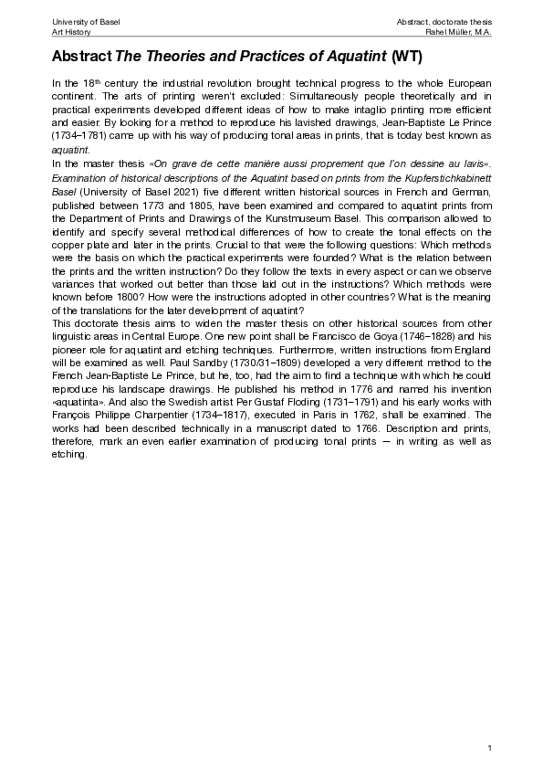 (PDF) Abstract PhD Thesis Rahel Mueller