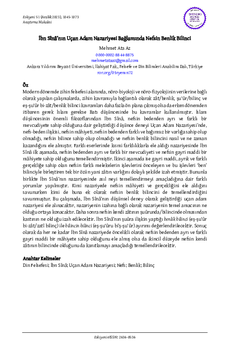 (PDF) The Self-Consciousness of the Soul in the Context of Avicenna’s ...