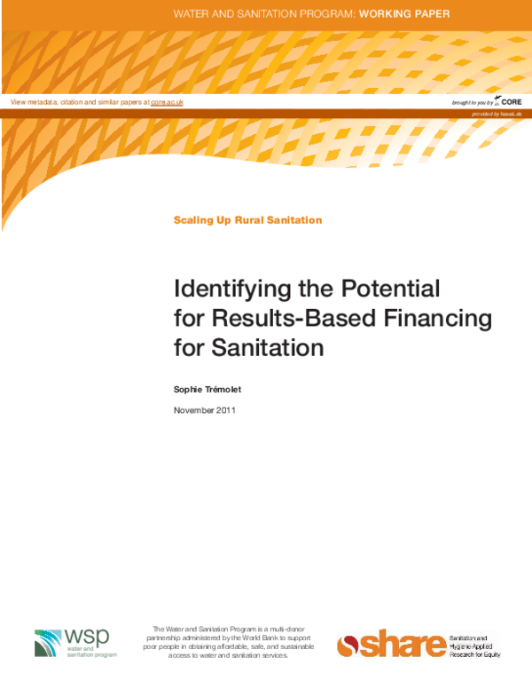 (PDF) Identifying the potential for results-based financing for ...