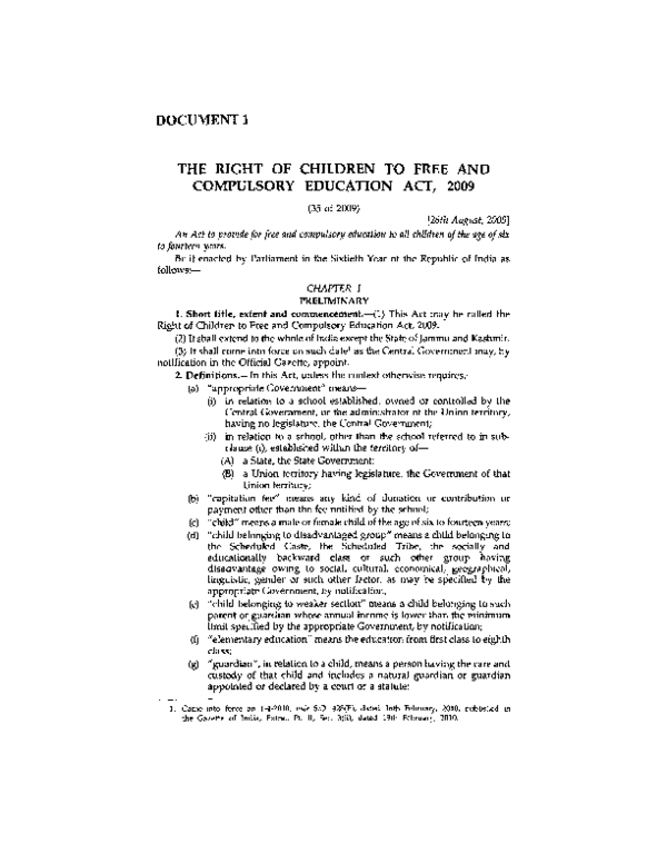 (PDF) Right of children to free and compulsory education act 2009: A ...