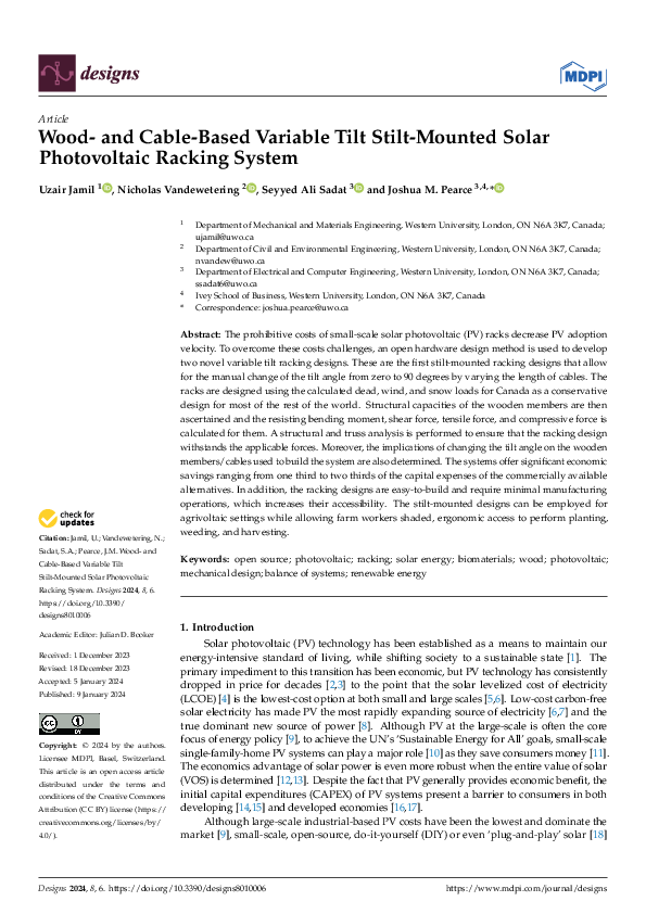(PDF) Wood-and Cable-Based Variable Tilt Stilt-Mounted Solar ...
